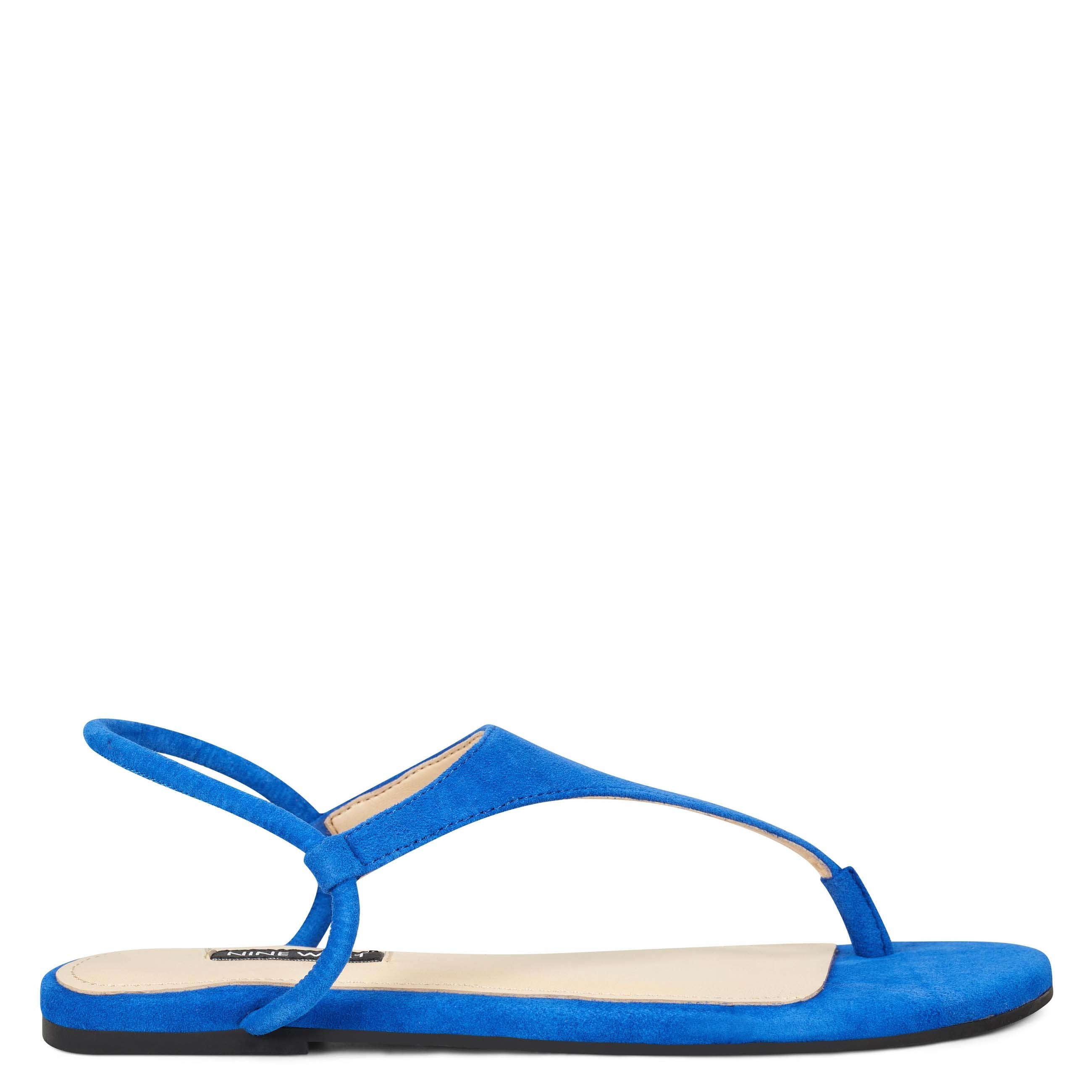 Royal Blue Flat Sandals
